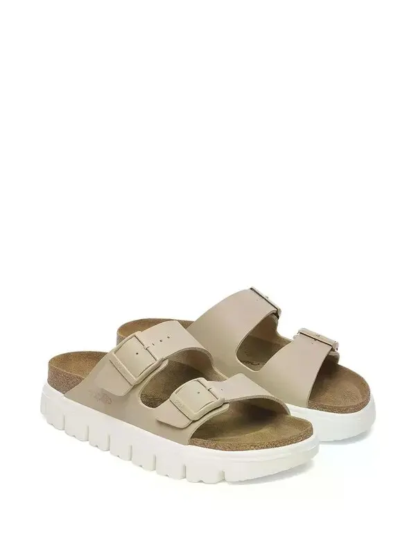 BIRKENSTOCK Arizona Double-buckle Slides - Neutrals