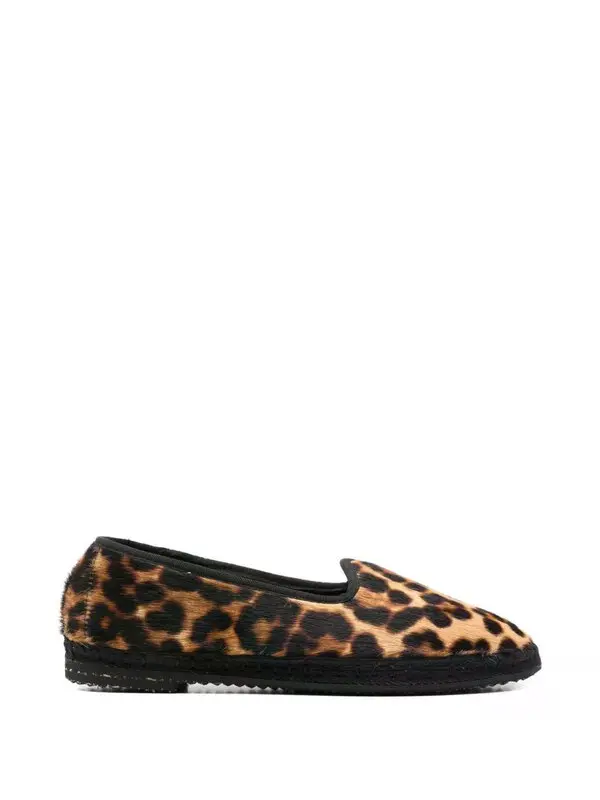Manebí Leopard Print Loafers - Neutrals