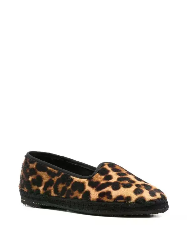 Manebí Leopard Print Loafers - Neutrals