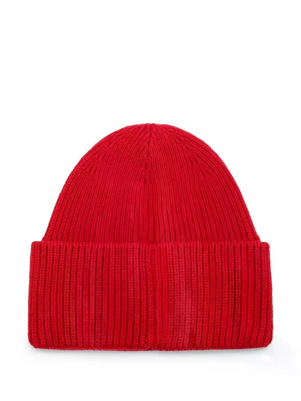 Destin Ribbed-knit Beanie - Red