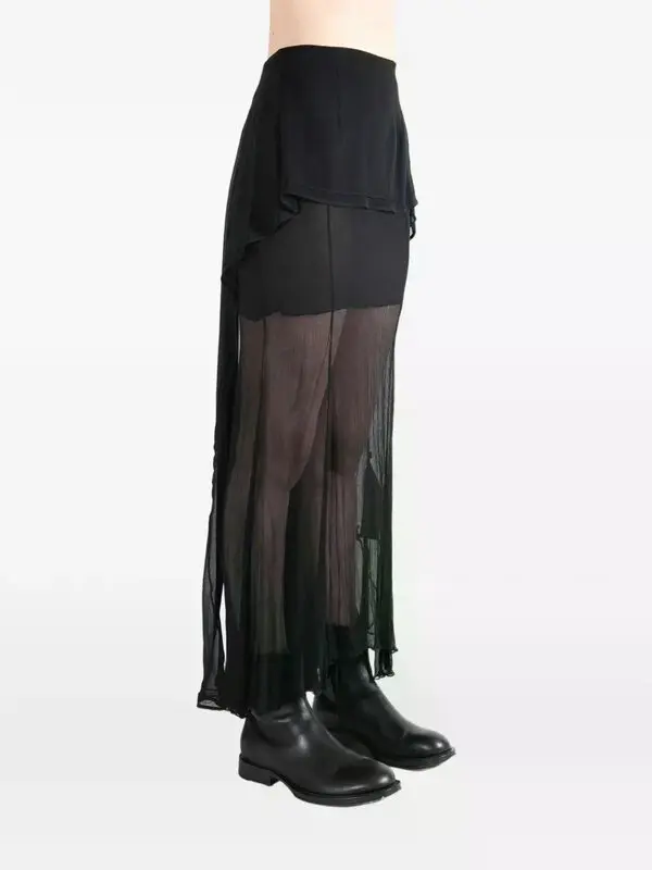 YEHUAFAN Layered Maxi Skirt