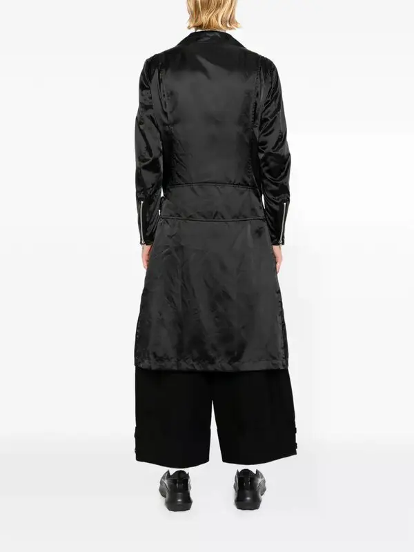 Comme Des Garçons Logo-print Biker Coat