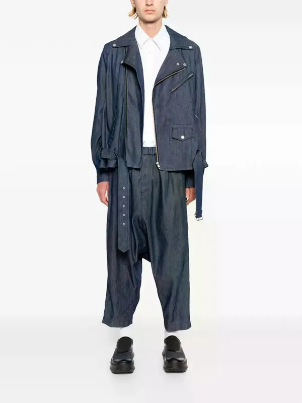 Comme Des Garçons Drawstring Dropped-crotch Trousers