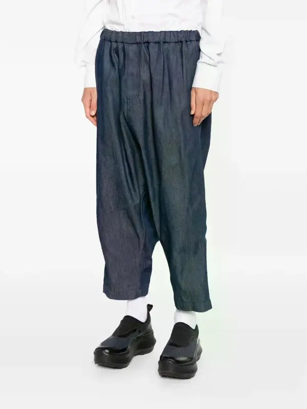 Comme Des Garçons Drawstring Dropped-crotch Trousers