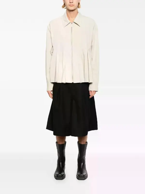FENG CHEN WANG Pleated Zipped Jacket