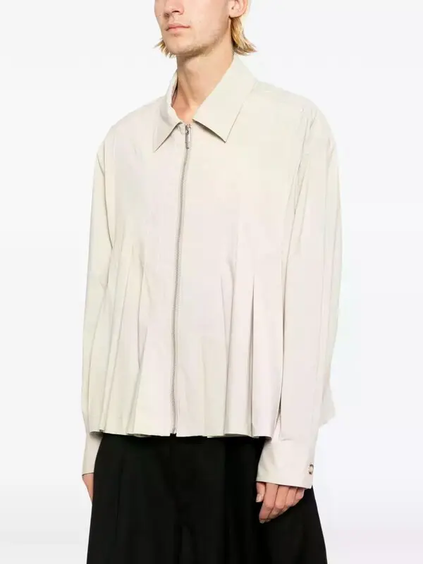 FENG CHEN WANG Pleated Zipped Jacket