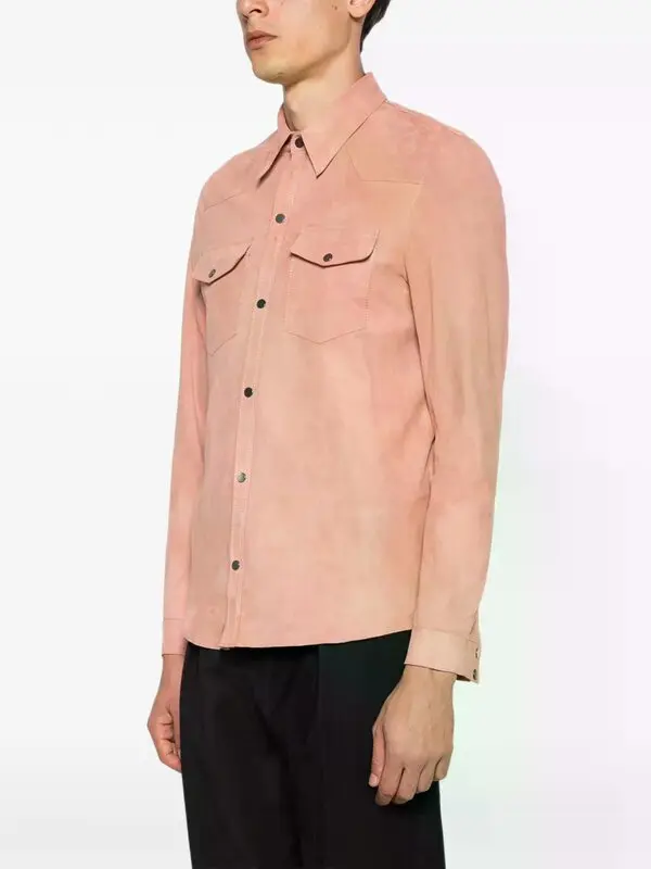 SALVATORE SANTORO Flap-pocket Shirt - Pink