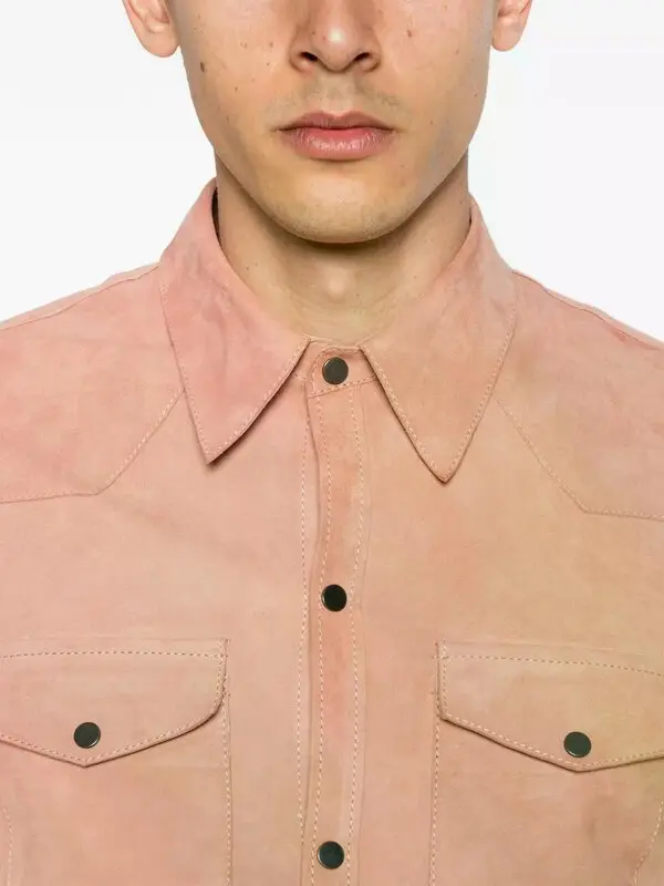 SALVATORE SANTORO Flap-pocket Shirt - Pink