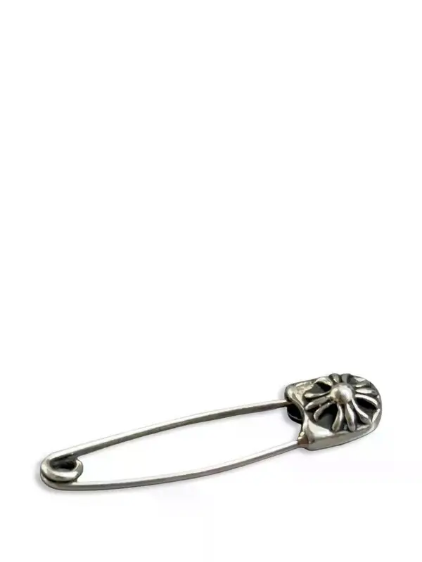 Chrome Hearts Engraved Safety Pin - Silver