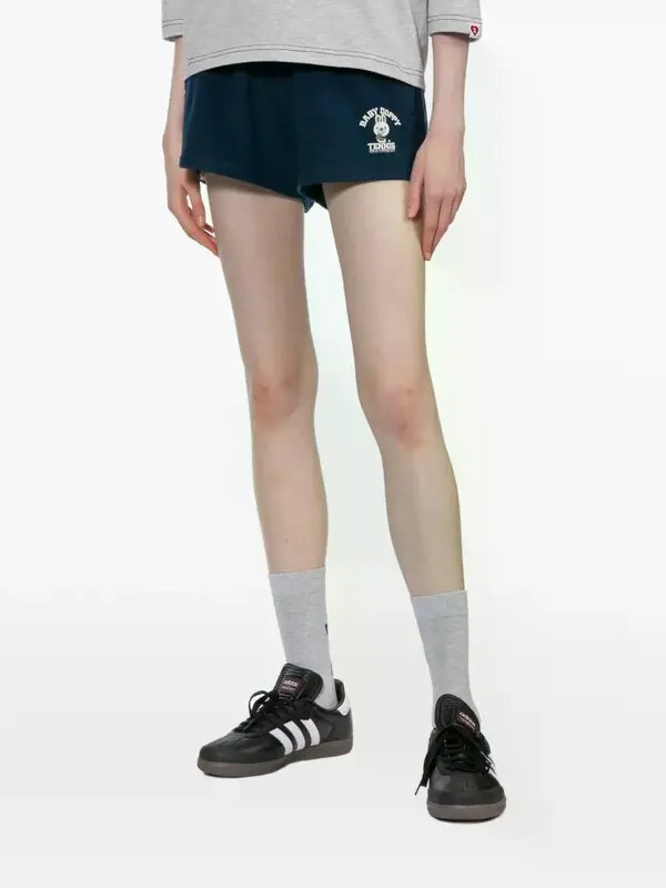 AAPE BY *A BATHING APE Logo-print Shorts - Blue