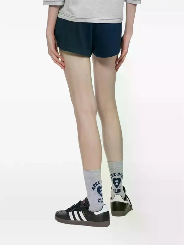 AAPE BY *A BATHING APE Logo-print Shorts - Blue