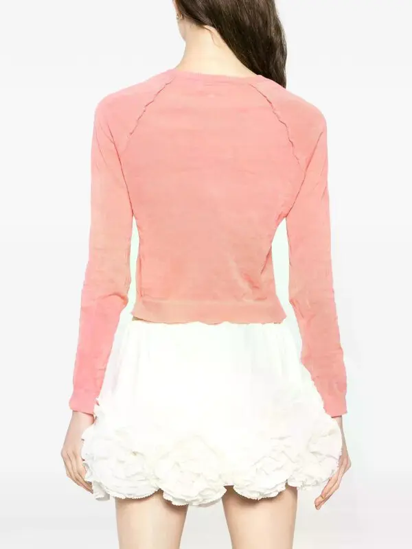 SHUSHU/TONG Floral-embellished Cardigan
