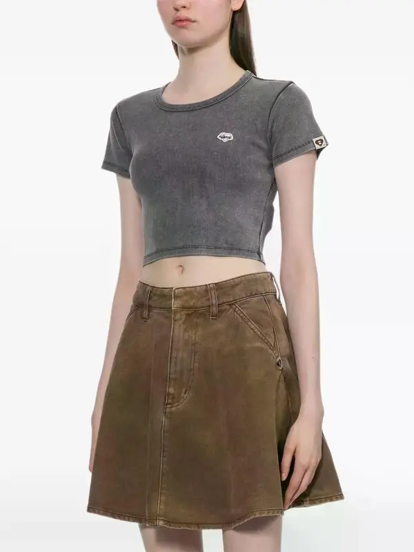 AAPE BY *A BATHING APE Logo-patched Cropped Top