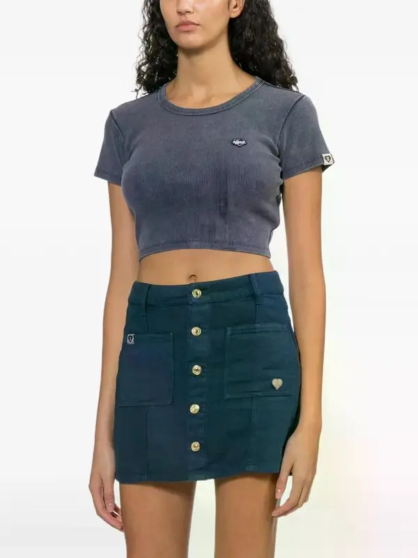 AAPE BY *A BATHING APE Logo-patched Cropped Top