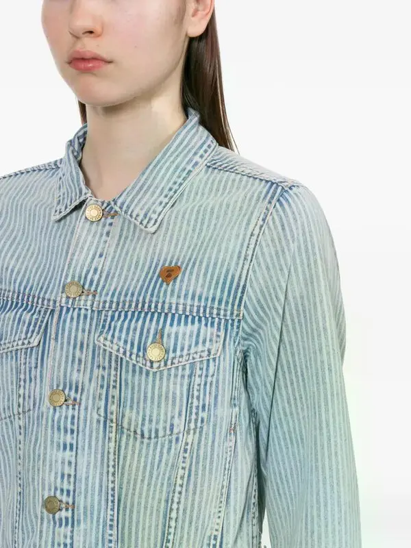 AAPE BY *A BATHING APE Striped Logo-patched Jacket