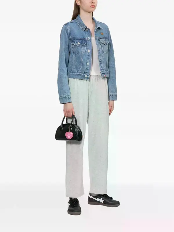 AAPE BY *A BATHING APE Logo-patched Straight-leg Track Pants - Grey