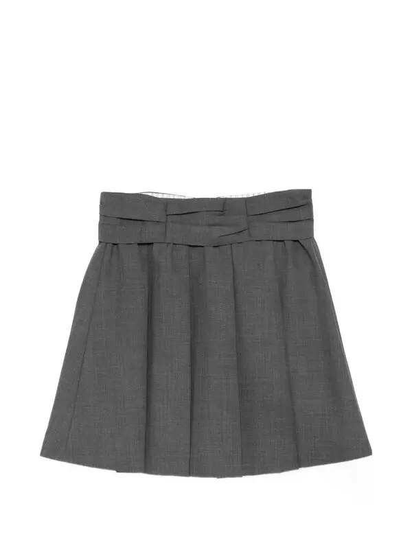 SHUSHU/TONG Draped-waist Pleated Skirt
