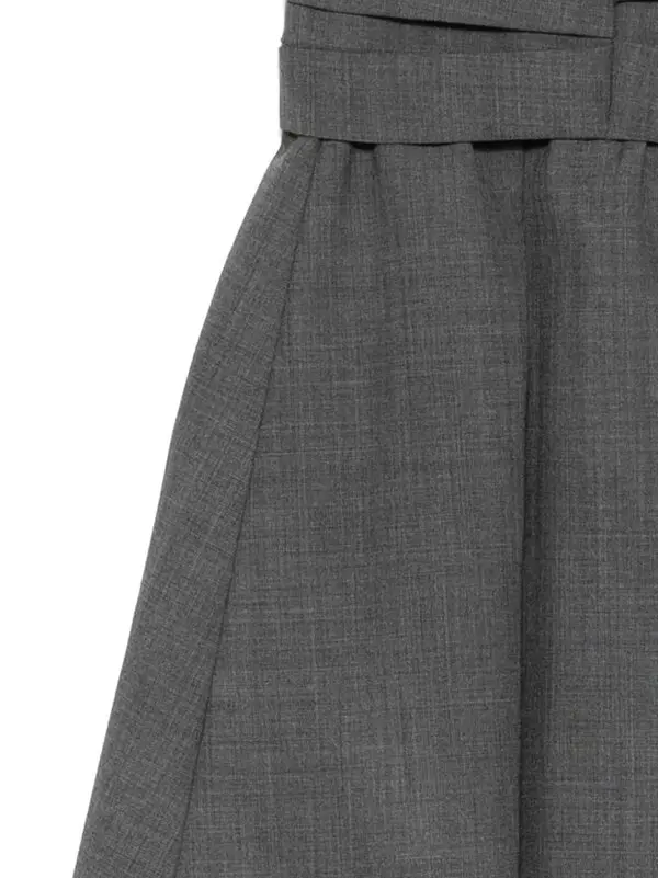 SHUSHU/TONG Draped-waist Pleated Skirt