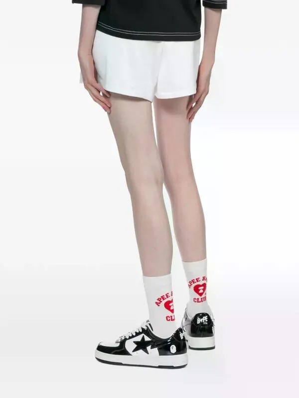 AAPE BY *A BATHING APE Logo-print Shorts - White
