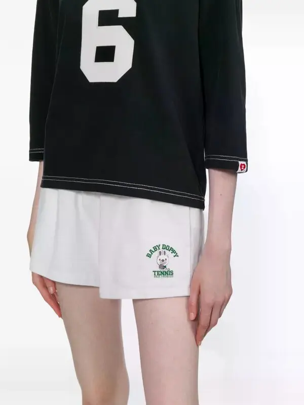 AAPE BY *A BATHING APE Logo-print Shorts - White
