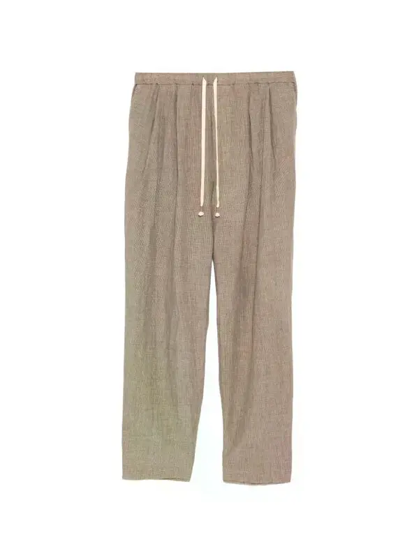 CALMLENCE Pleated Tapered Trousers - Neutrals
