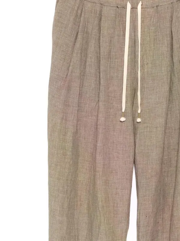 CALMLENCE Pleated Tapered Trousers - Neutrals
