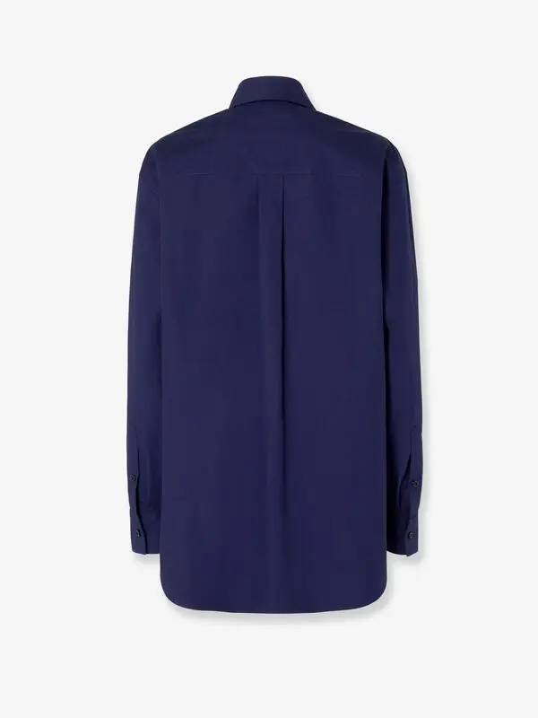Fendi Cotton Poplin Shirt - Blue