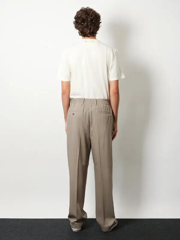 GOLDEN GOOSE Wool Blend Pinstriped Trousers