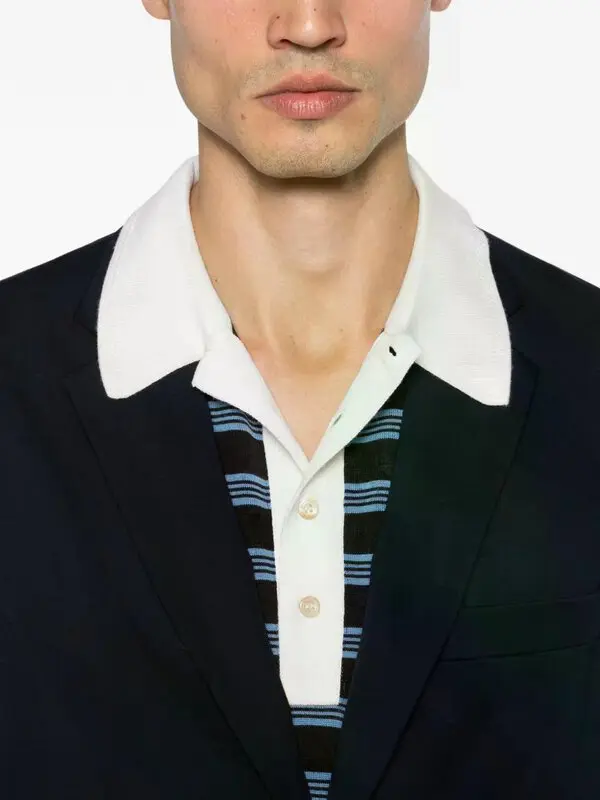 Emporio Armani Button Single-breasted Blazer - Blue