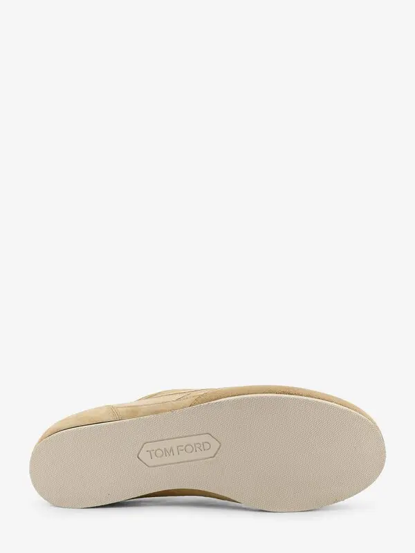 TOM FORD Brook Suede Sneakers With Logo - Beige