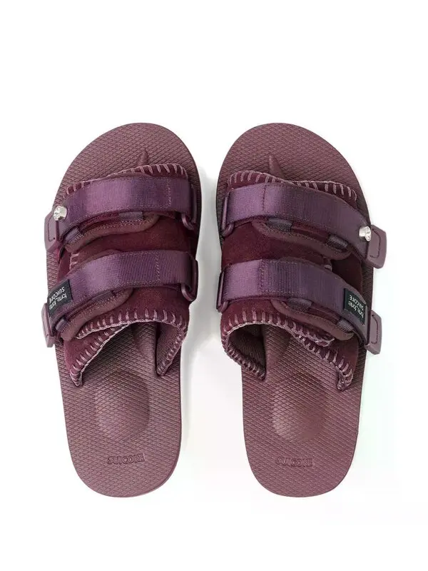FORTE_FORTE Suicoke Double-strap Leather Sandals - Purple
