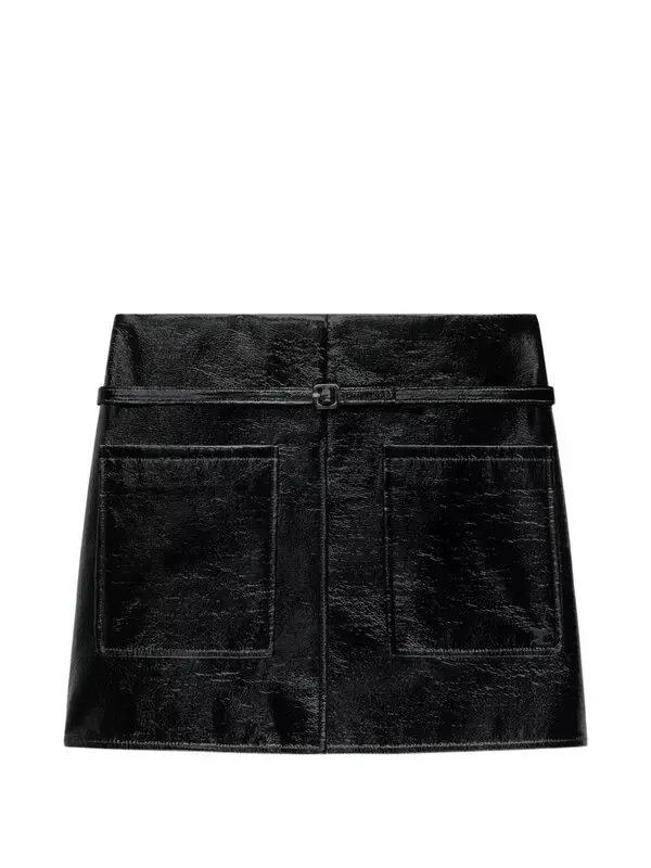 COURREGES Flap-pocket Mini Skirt - Black