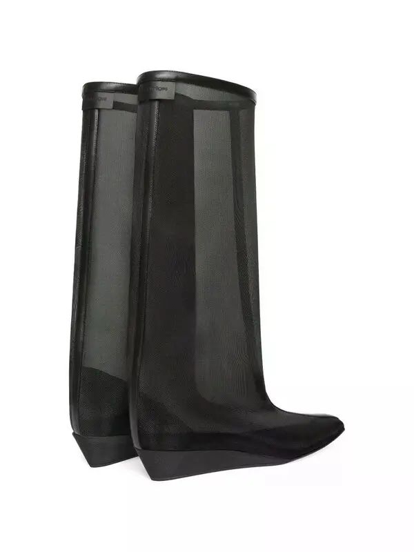 COURREGES Melting Mesh Wedge Boots
