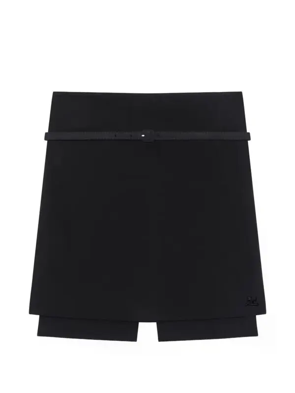 COURREGES Belted Skort - Black