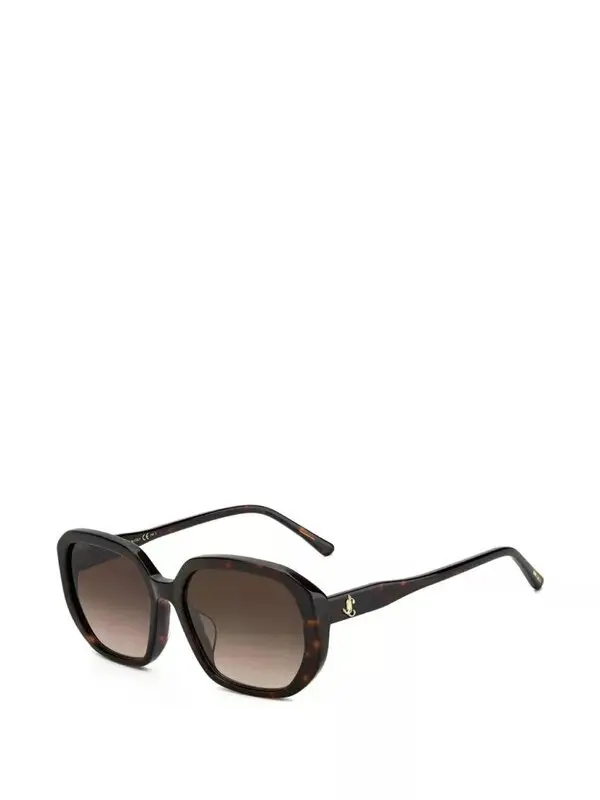 JIMMY CHOO Full-rim Square Sunglasses - Brown