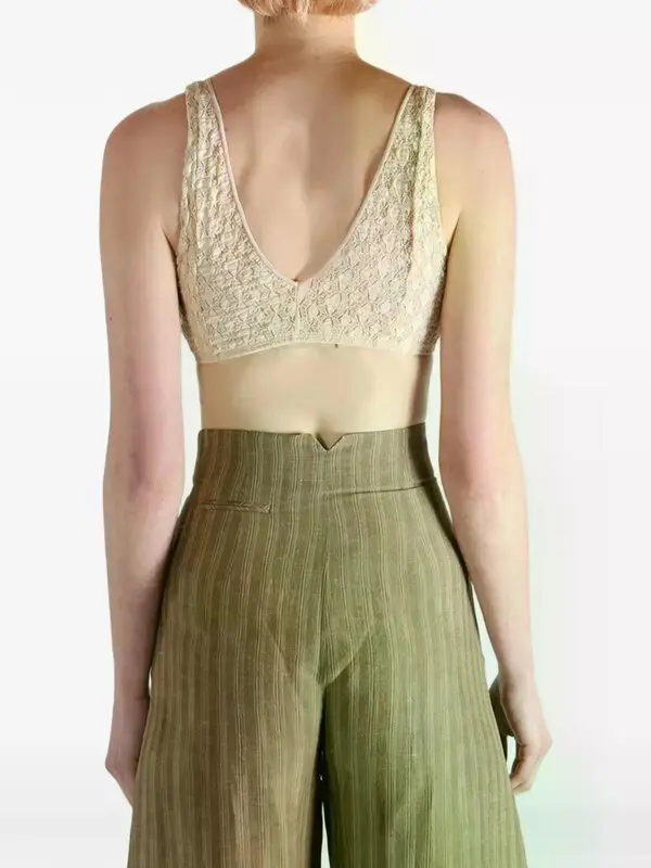 BASERANGE V-neck Textured Top