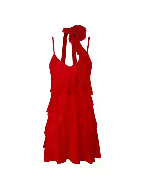 BLUGIRL Tie Mini Dress - Red