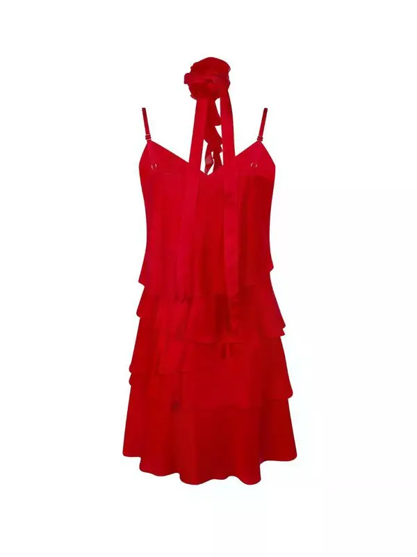 BLUGIRL Tie Mini Dress - Red