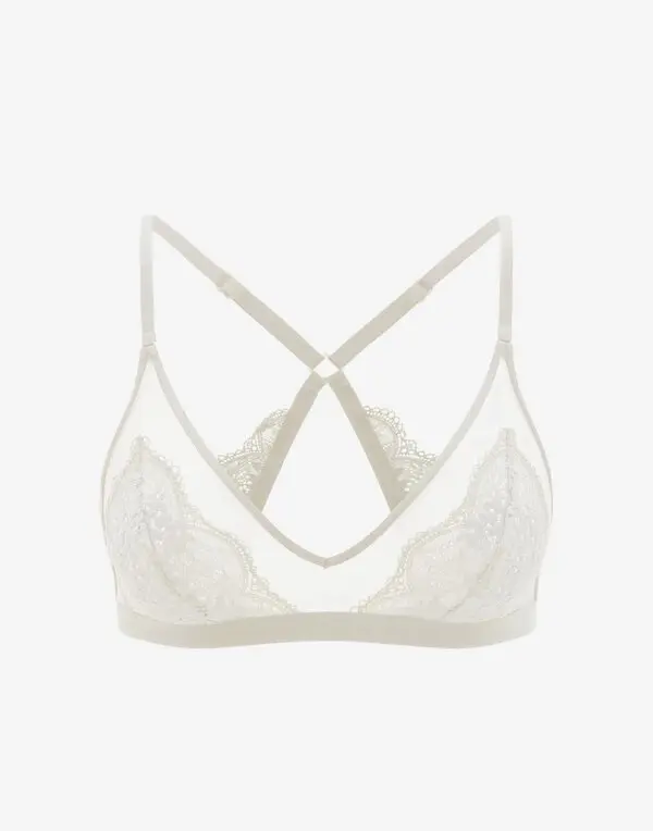 THIRDLOVE All Day Lace Racerback Bralette - Sea Salt
