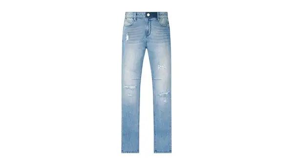 RtA Bryant Haze Triple Cross Skinny Jeans - Blue