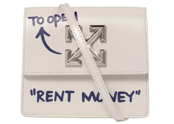 Off-White 0.7 Jitney Quote Bag - White