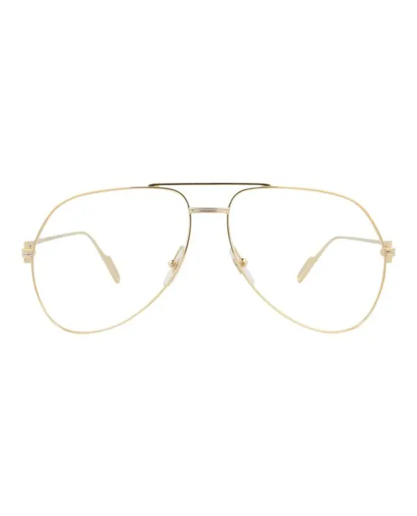 CARTIER Aviator Metal Optical Frames - Gold Shiny Transparent (ct0116o/30003096/003)