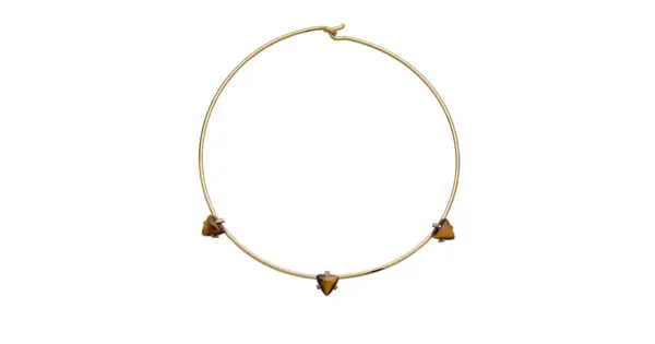 Jennifer Zeuner Jewelry Cora Romy Tiger's Eye Choker - One-color