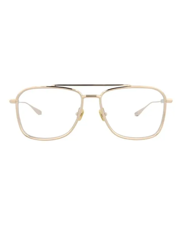 Valentino Garavani Aviator-frame Metal Optical Frames - Gold Gold Transparent (vlx/168a/55)