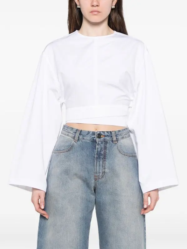 Alaïa Cotton Belted Top