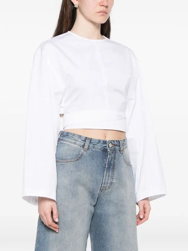 Alaïa Cotton Belted Top