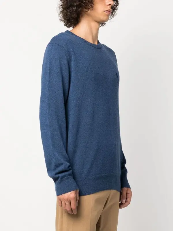 Polo Ralph Lauren Crew Neck Wool Sweater - Blue