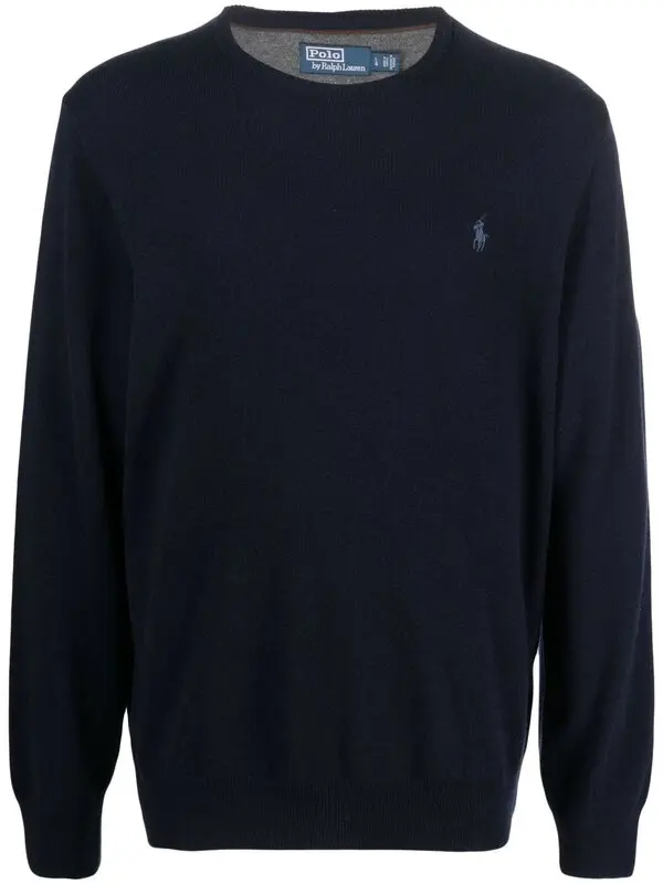 Polo Ralph Lauren Wool Crew Neck Sweater - Blue