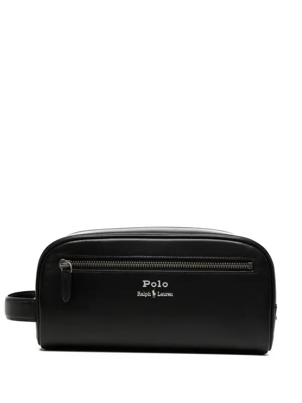 Polo Ralph Lauren Leather Beauty Case - Black