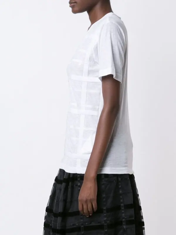 Comme Des Garçons Cotton T-shirt With Appliqu